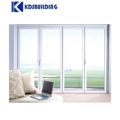 China KDSBuilding Innenraum Französisch Bankettsaal Philippinen Aluminium Bi-Faltfenster Schiebefenster Falttür zu verkaufen