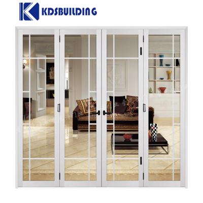 China KDSBuilding Innenraum Französisch Bankettsaal Philippinen Aluminium Bi-Faltfenster Schiebefenster Falttür zu verkaufen