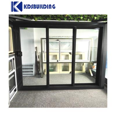 China KSBouw Interieur Geruisloos Prijs Schuifdeur Glas Voor Huizen Voorhuis kogelvrije Schuifdeur Glas Te koop