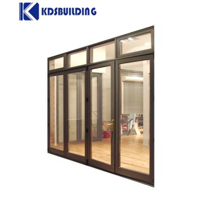 China Cortinas de poupança de energia dentro Grill Alumínio Portas de entrada Exterior Flush Casement Porta Design moderno à venda