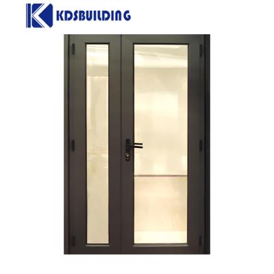 Cina Moderno design stile francese fronte tripla vetro uragano impatto porta in alluminio telaio insonorizzato in vendita