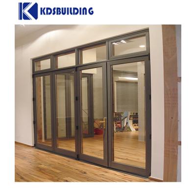 China Patio Aluminium Frame Door Energy Low E Glass Aluminium Bi Folding Doors Te koop