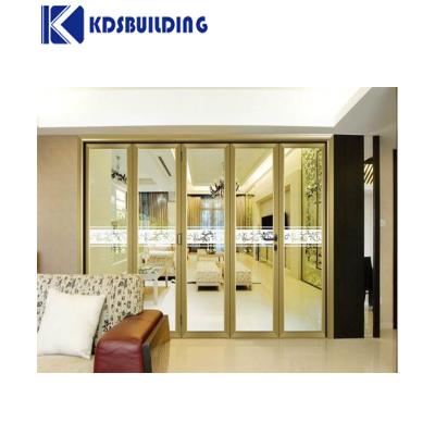 China Doppelglas Aluminium Bifold Door KDSBuilding Exterior Thermal Isolation Te koop