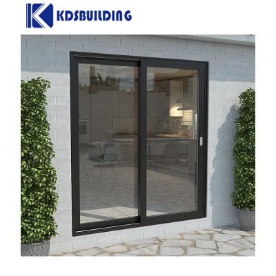 China Verwarmde deur met aluminiumframe AS2047 Dubbelglas schuifdeur voor balkon Te koop