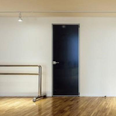 China Segurança de balanço de vidro duplo temperado Negro Interior gráfico Porta de alumínio de casamento para banheiro à venda