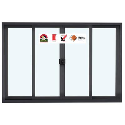 China Patio exterior portas deslizantes de alumínio à prova de som moderno para varanda à venda