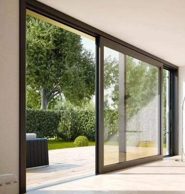 China Patio exterior portas deslizantes de alumínio à prova de som moderno para varanda à venda
