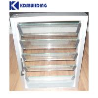 China Tempered Vertical Louvered Shutters Double Glazed Energy Saving Blind Shutter for sale