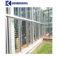 China Tempered Vertical Louvered Shutters Double Glazed Energy Saving Blind Shutter for sale