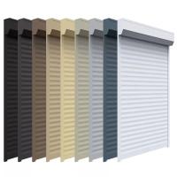 China Aluminium Roll Down Security Shutter Electric Control Ventilation Blind For Bathroom for sale