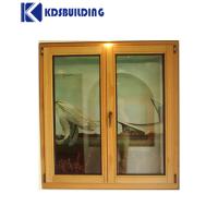 China Customized Solid Wood Window Swing Double Glaze Wooden Casement Window for sale