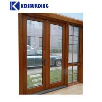 China Solid Teak Wood Double Door AS2047 Customizable Waterproof Contemporary for sale