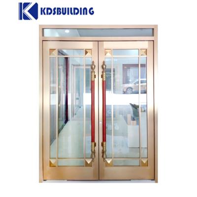 Cina Porta scorrevole automatica in alluminio esterno doppia porta a molla in vetro in vendita