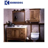 China Design Solid Wooden Bathroom Storage Floor Vanity Cabinet for sale