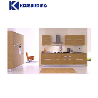 Cina Fibra di cartone Moderno Design Modulare Cucina Custom Armadio Nero Con Maniglia Pulita Meno Look in vendita