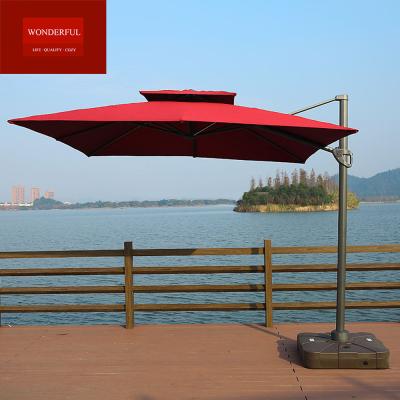 Cina Parasole da spiaggia in tessuto di poliestere per mobili da esterno per patio in stile design contemporaneo in vendita