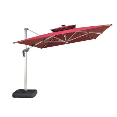 China 12ft Cantilever guarda-chuva Ideal para móveis de exterior e desenhos inspirados na natureza à venda