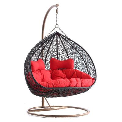 China Populaire patio tuin balkon rattan hangende schommelstoel voor hotel buitemeubilair Te koop