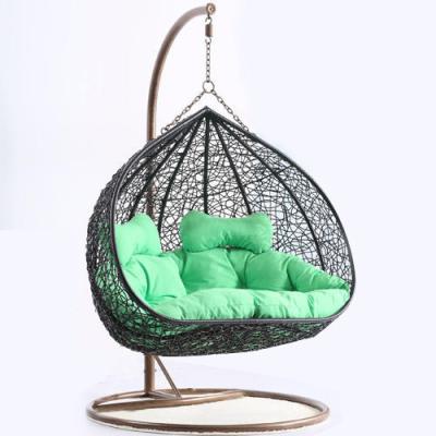 China Populaire patio tuin balkon rattan hangende schommelstoel voor hotel buitemeubilair Te koop