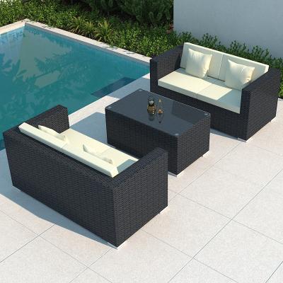 China Plastic Rattan Garden Corner Sofas Modern Outdoor Sectional Set for Patio Furniture for sale