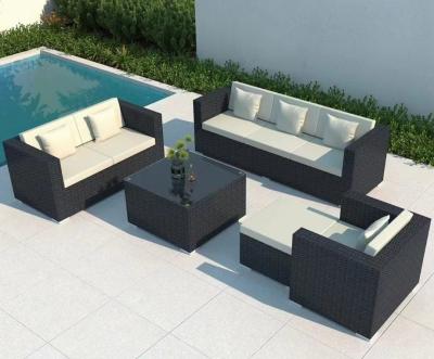 China Plastic Rattan Garden Corner Sofas Modern Outdoor Sectional Set for Patio Furniture for sale