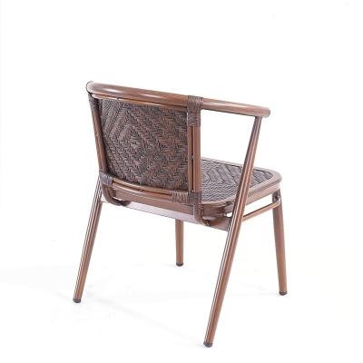 Cina Y Mail Packing Nordic Garden Cane Rattan Round Coffee Chair and Table Set per esterni in vendita
