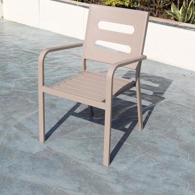 China Good Outdoor Patio Aluminum Furniture All Weather Dining Garden Sets Coffee Chair for sale