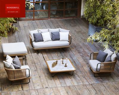 China Nordic Style Stone Effect Tempered Glass Square Coffee Side Table for Your Living Room for sale