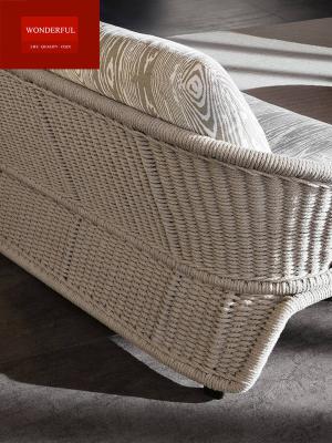 China Mail Packing Leisure Chair Sofa Rattan Outdoor Sofa Chairs with Quick Dry Foam for sale
