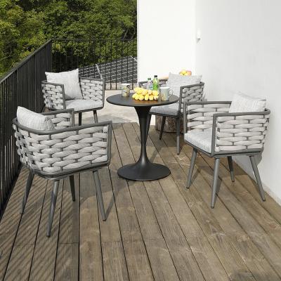 China Outdoor Patio Lounge Furniture U Shaped Rattan Garden Sofa with Aluminum Frame Design for sale