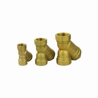 Quality Straight INO10101 3 4 Brass Y Strainers Pipeline 2 X Female Thread Brass for sale