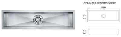 China Single Bowl Washing Up Bowl Multi Tasking 50cm 60cm 80cm Stainless Utility Sink for sale