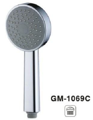 China Single Function Roundface Shower Head And Hand Held Chrome Rain Shower Head ODM for sale