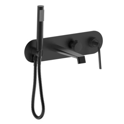 China Concealed Brass Shower Faucet System with Headshower and Hand Shower Complete Set for sale