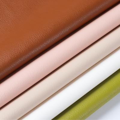 Nappa Pattern PVC PU Faux Leather Fabric 1.2mm Synthetic PU Material