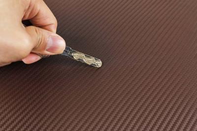 Cina Tessuto ignifugo di Microfiber del gel di silice del cuoio della fibra del carbonio in vendita