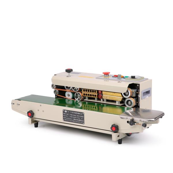 Quality 23 Kg FR-770 Stainless Steel Continuous Band Sealing Machine For Bag Film Packaging for sale