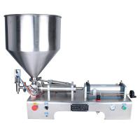 China Semi Automatic Piston Paste Filling Machine 110V 20W Stand-up Pouch Packing for sale