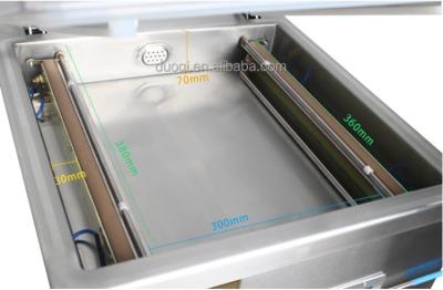 China Table Type Commercial Vacuum Packing Machine DZ-360 Double Chamber Vacuum Sealer for sale