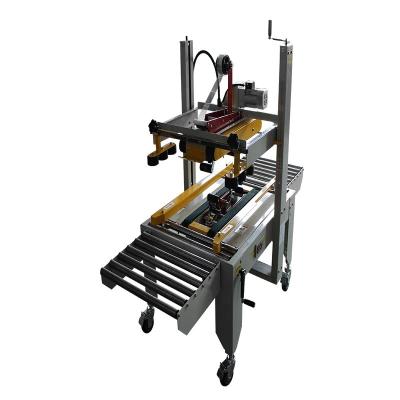 Chine Machine à sceller les cartons à bande à entraînement supérieur et inférieur semi-automatique à vendre