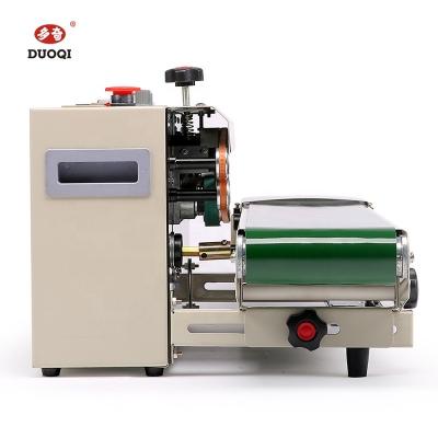 China Electric Driven DUOQI FR-770C Commodity Shrink Sleeve Seaming Machine Continuous Sealing Machine with Counter for sale