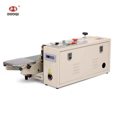 China Electric Driven DUOQI FR-770C Commodity Shrink Sleeve Seaming Machine Continuous Sealing Machine with Counter for sale