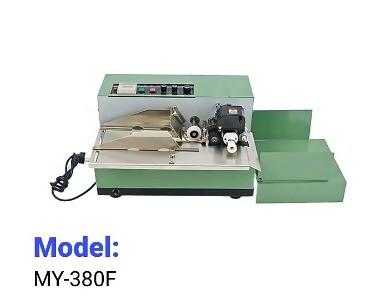 China Solid Ink Expiry Date Printing Machine MY-380F High Speed Date Batch Coding Machine for sale