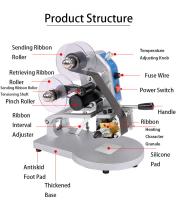 China High Speed Paper Box Date Batch Coding Machine Adjustable Manual Date Printing Machine for sale