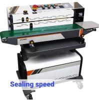 China LF1080 Vacuum and Nitrogen Flush Plastic Bag Sealer Machine - 875W Power, 0-12 m/min Speed for Industrial Packaging for sale
