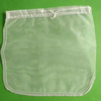 China Food grade100/200/250 micron nylon nut milk filter bag for sale