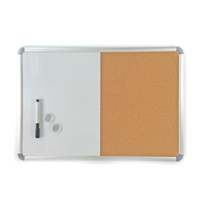 China Magnetic Whiteboard and Cork Board Combo 120x90cm Double Sided for sale