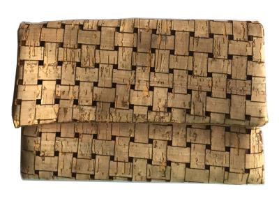 China Most Popular Cork clutch 6.7''x4.5'' with button closure, customized color is available for sale