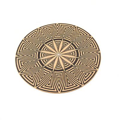 China Natural Cork Fabric Engineered for Vibration Damping and Static Electricity Reduction in Vinyl Record Player Accessories for sale