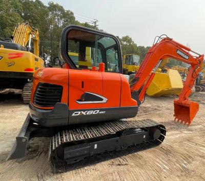Chine Vente à chaud 90% Nouvelle-Corée 6Ton Excavatrice utilisée DOOSAN DX60-9C Moteur 42.5KW Incluant boîte de vitesses Moteur Kawasaki Poclain Huade Prix bas à vendre